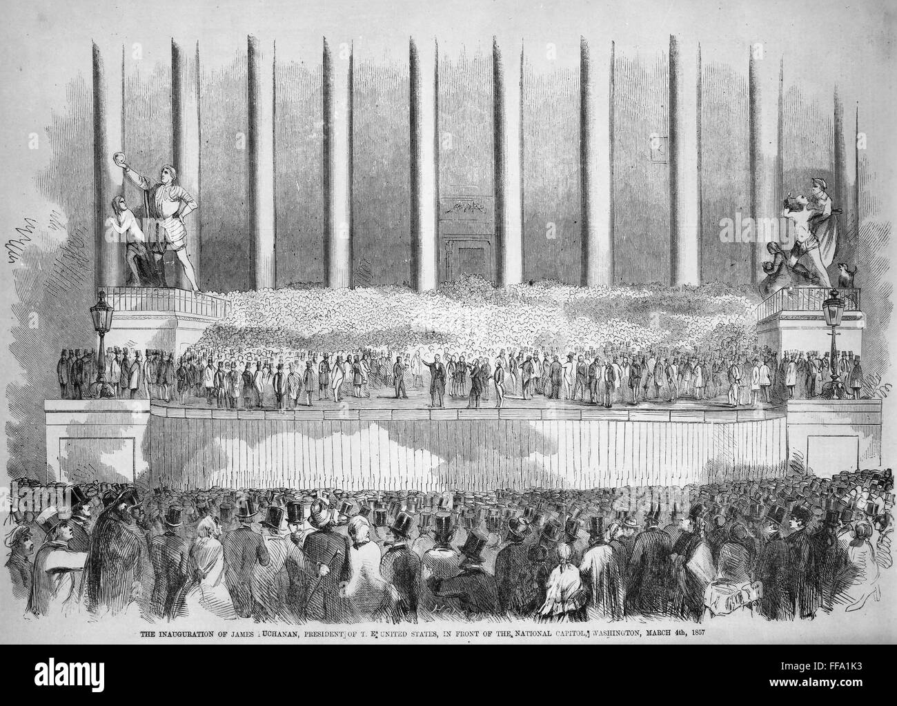 BUCHANAN INAUGURATION. /nThe inauguration of James Buchanan as the 15th ...