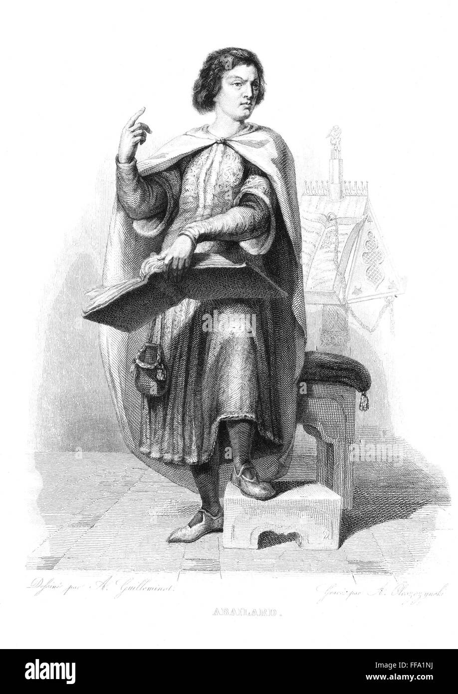 PETER ABELARD (1079-1142). /nNΘ Pierre du Pallet. French philosopher ...