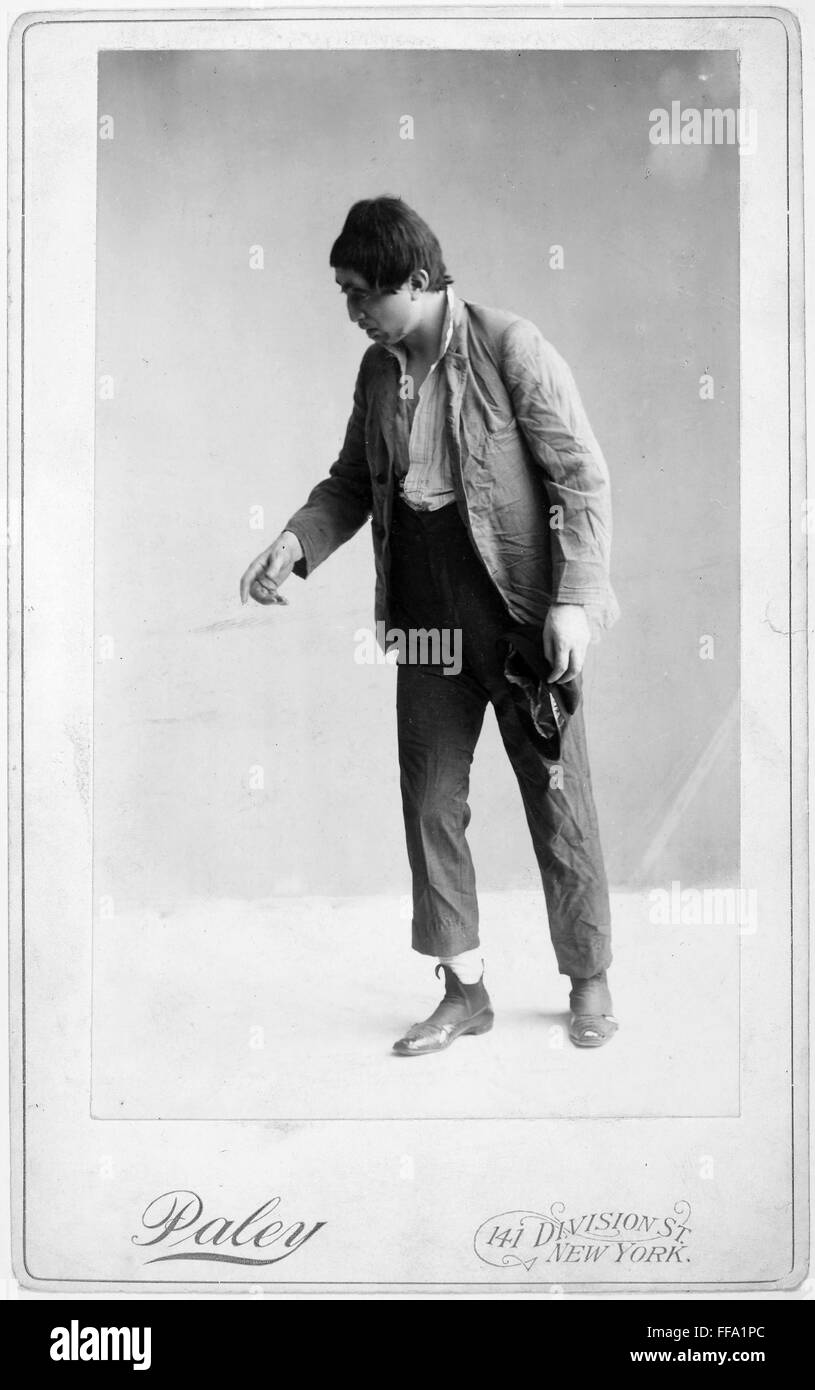 JACOB ADLER (1855-1926). /nAmerican actor. In the role of 'The Wild Man ...