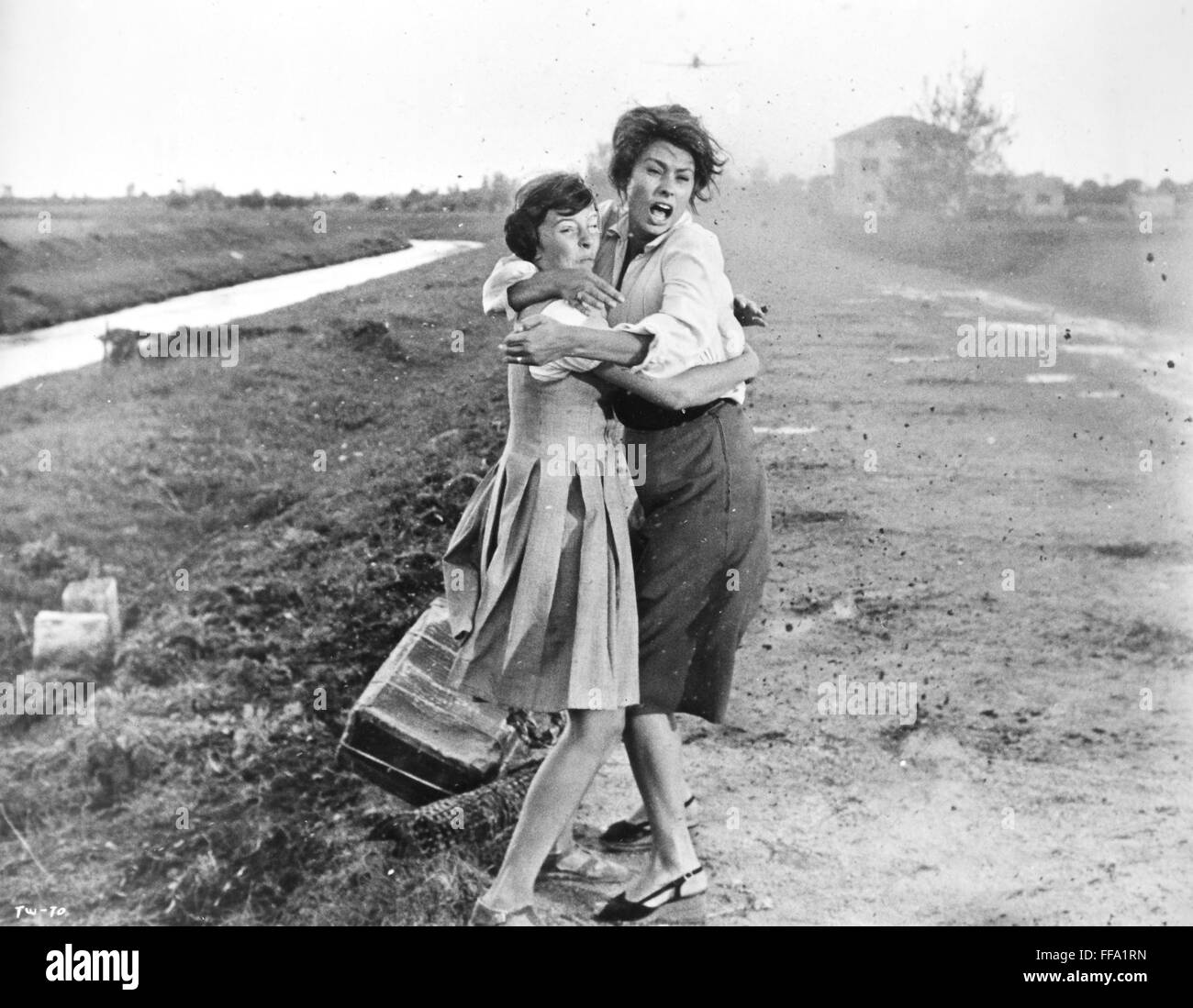 SOPHIA LOREN (1934- ). /nItalian actress. Loren, right, with Eleonora ...