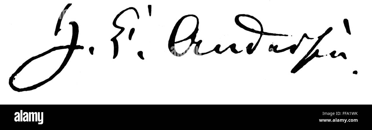 HANS CHRISTIAN ANDERSEN /n(1805-1875). Danish author. Autograph ...