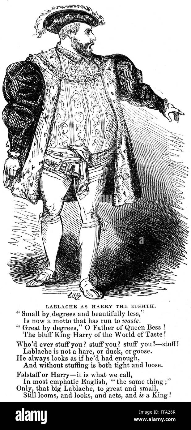 LUIGI LABLACHE (1794-1858). /nItalian operatic bass. 'Luigi Lablache as ...