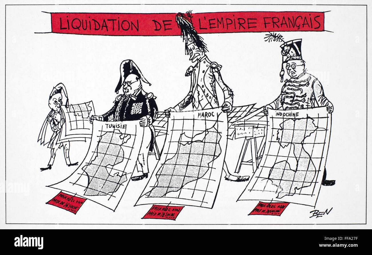 FRANCE: WITHDRAWAL, 1952. /n'Sale: Liquidation of the French Empire.' A ...