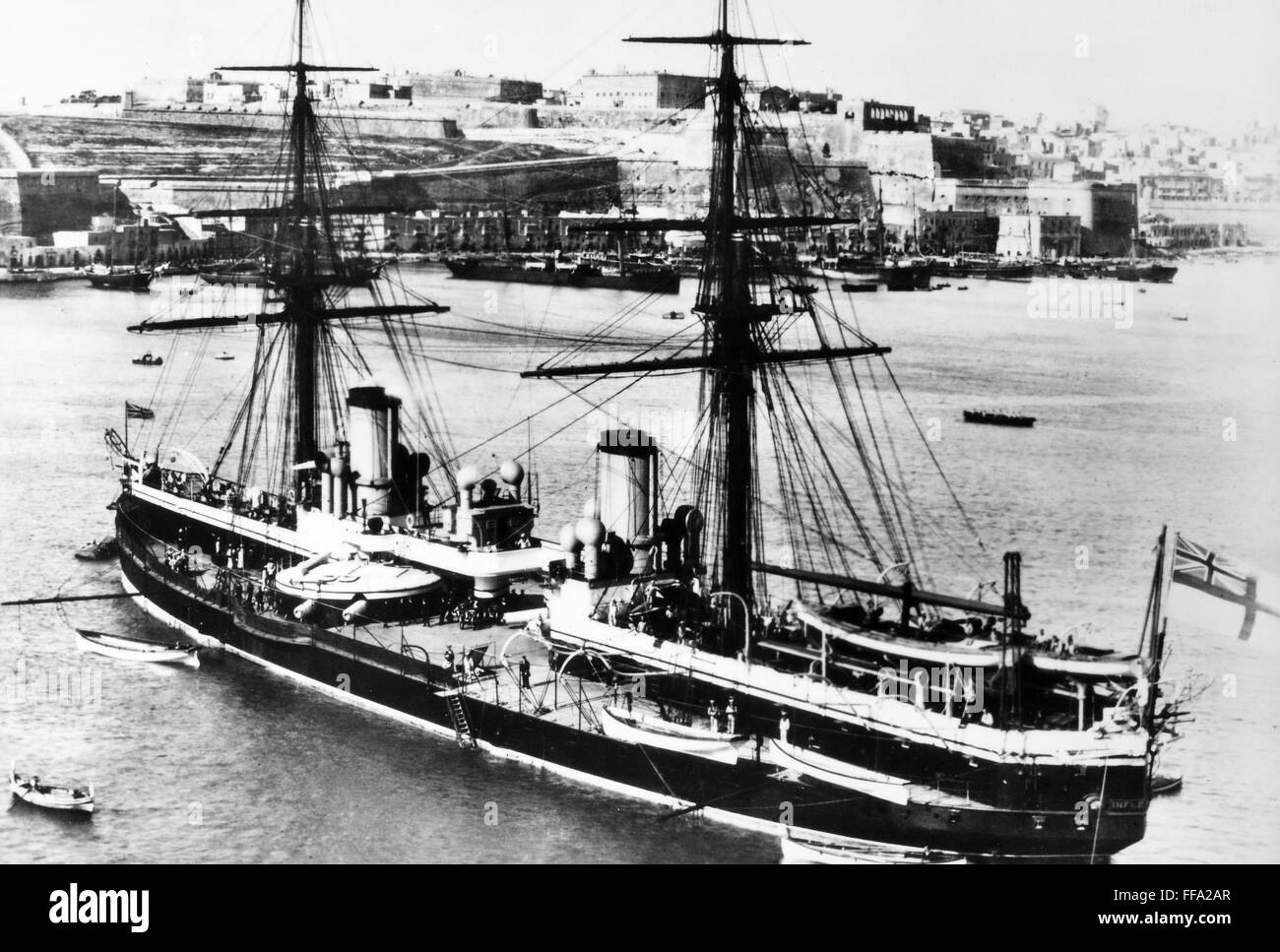 SHIPS: HMS 'INFLEXIBLE.' /nHMS 'Inflexible,' launched in 1876, the most ...