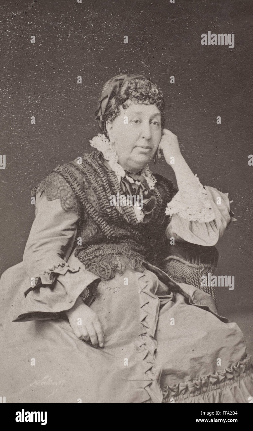 GEORGE SAND (1804-1876). /nFrench writer. Original carte-de-visite ...