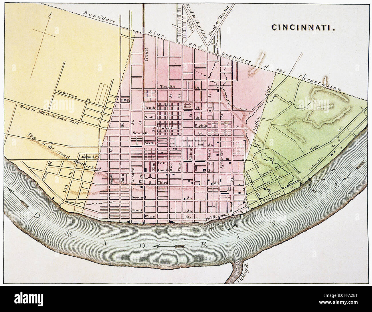 CINCINNATI, OHIO, 1837 Stock Photo - Alamy
