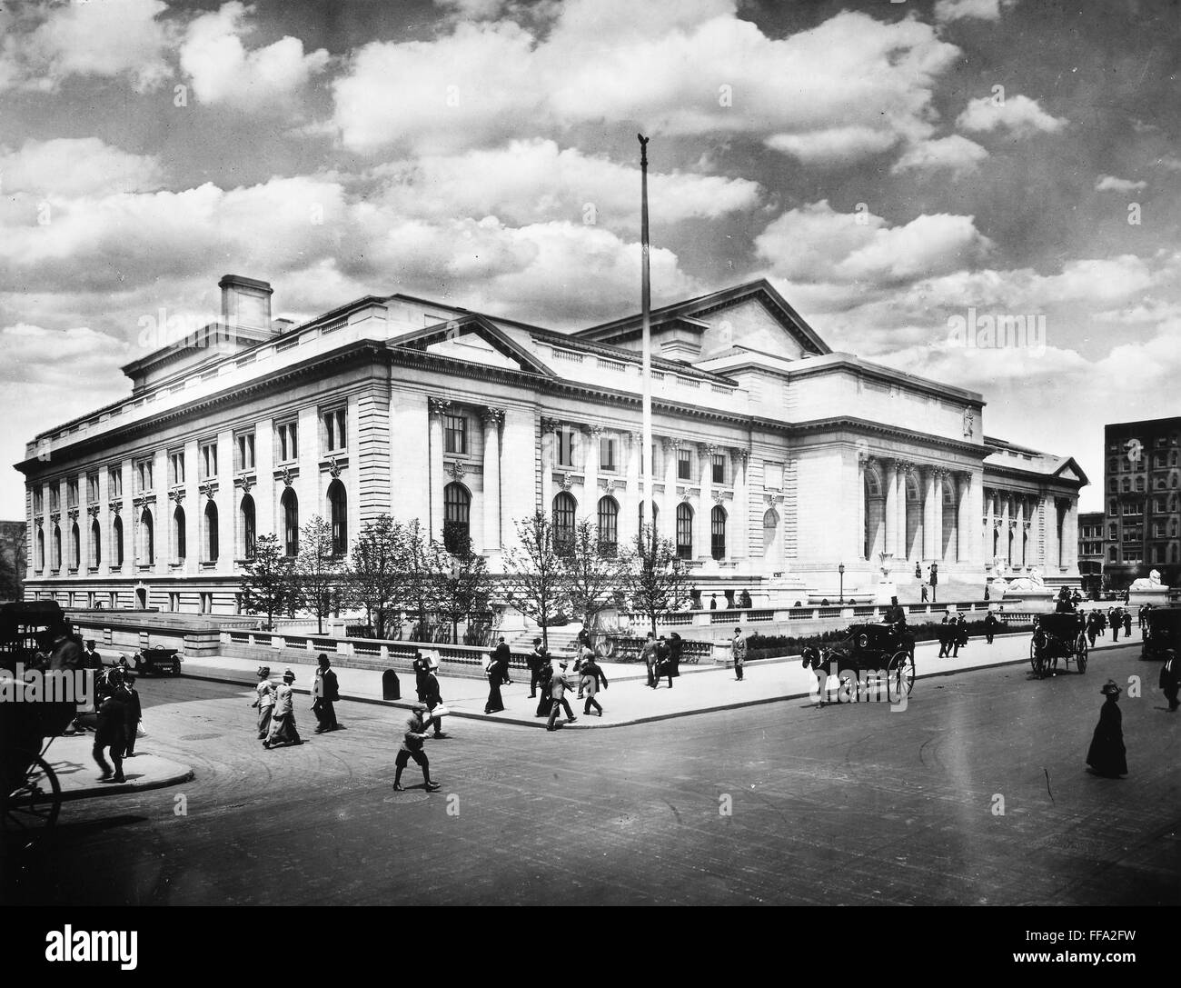 42ND STREET LIBRARY, c1910. /nThe New York Public Library on Fifth ...