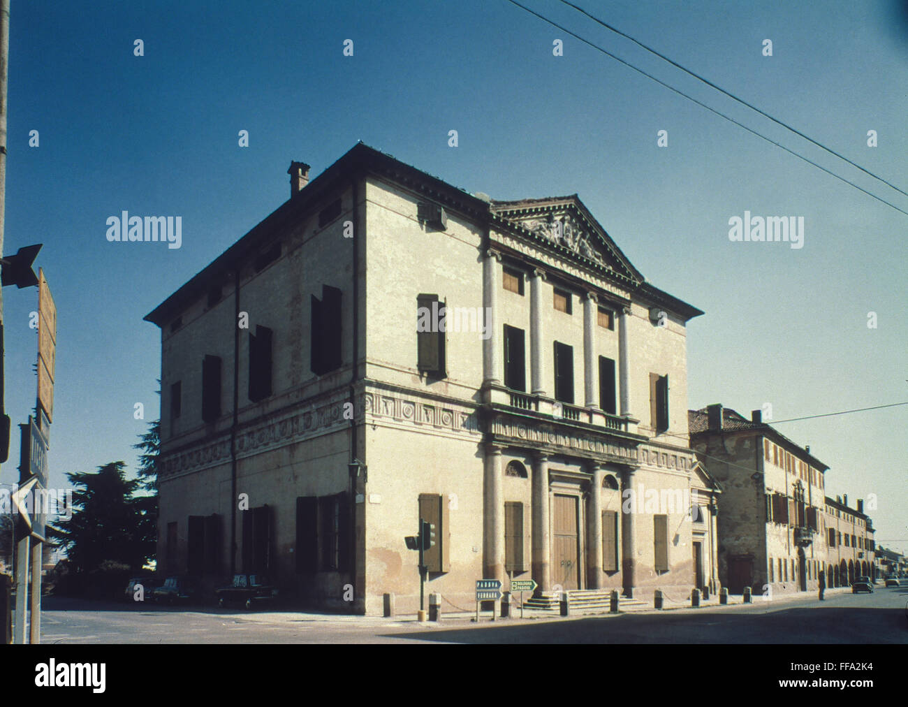 PALLADIO: VILLA PISANI. /nDesigned by Andrea Palladio, 1552-55 ...