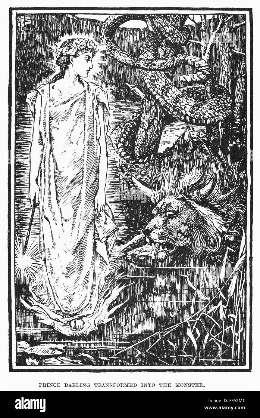 BEAUTY AND THE BEAST. /nThe good fairy transforms the prince into a ...