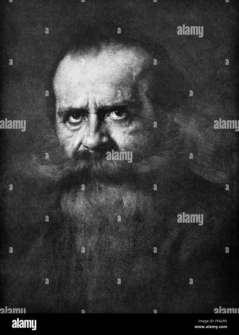 EDUARD VON HARTMANN /n(1842-1906). German philosopher. Lithograph by ...