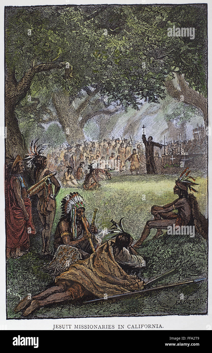 MISSIONARIES: CALIFORNIA. /nSpanish Jesuit missionaries in California ...