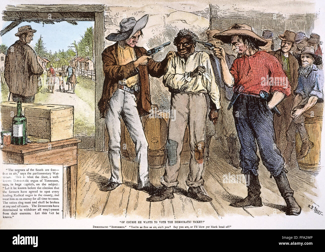 African american voting reconstruction hi-res stock photography and ...