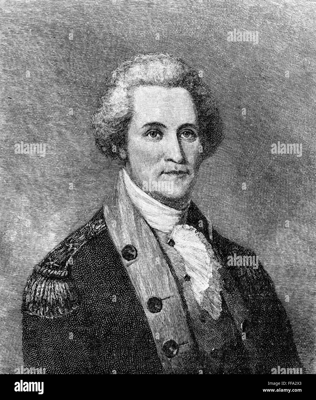 JOHN SEVIER (1745-1815). /nAmerican soldier and politician. Wood ...