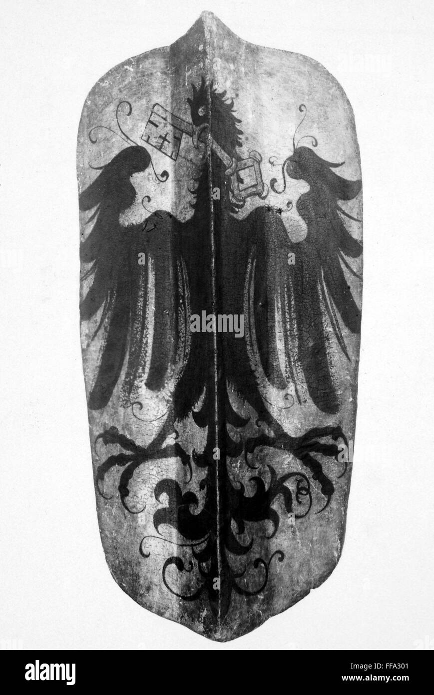 SHIELD, 15th CENTURY. /nA 15th century German shield Stock Photo - Alamy