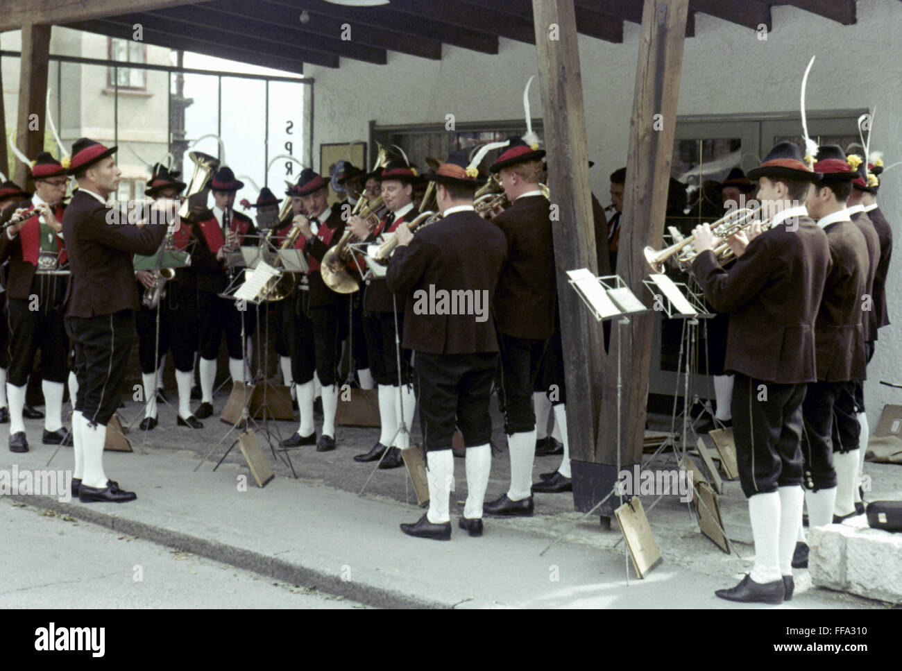 AUSTRIA: TYROL. /nTyrolean Band Stock Photo - Alamy