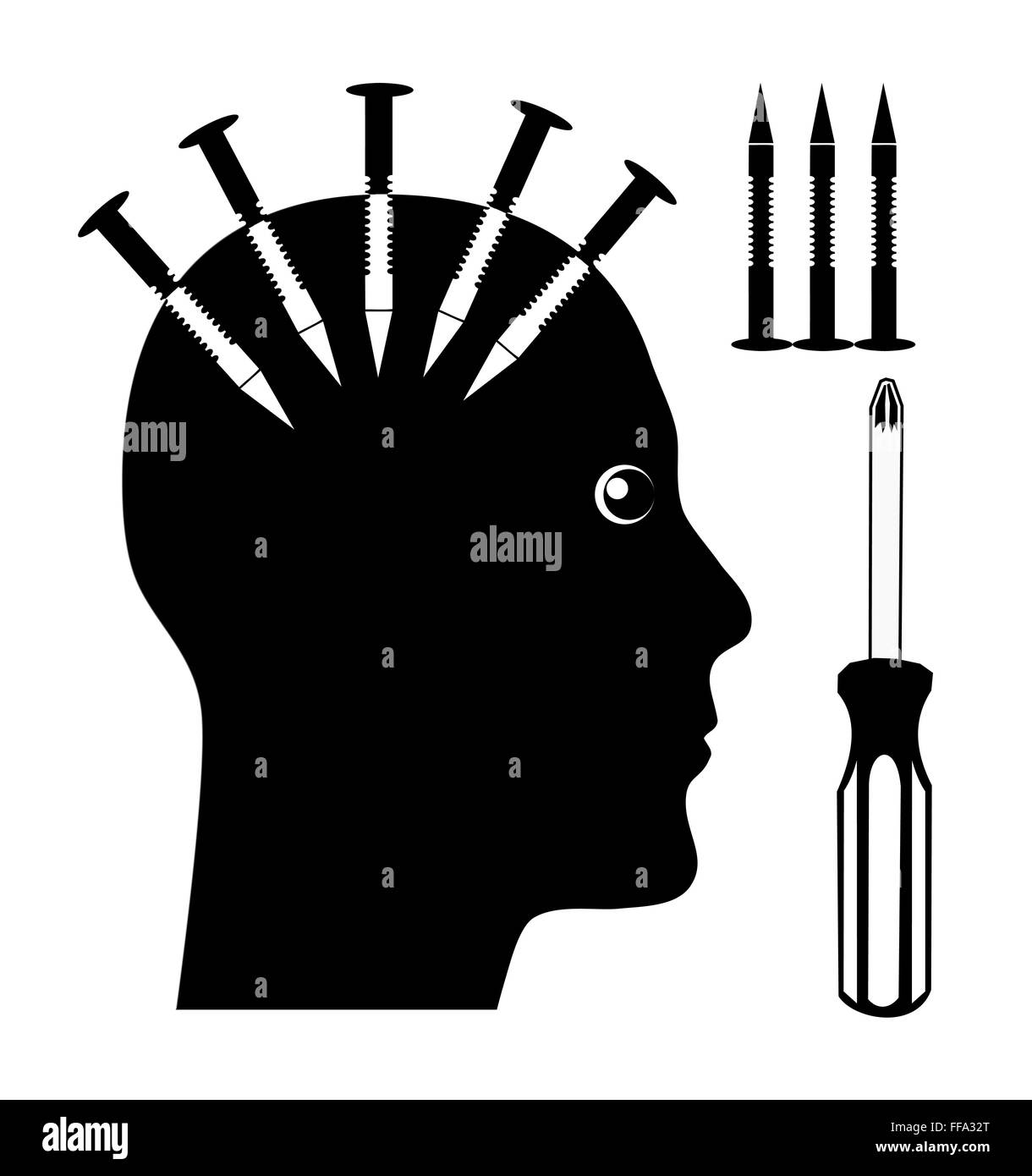 Mind control Black and White Stock Photos & Images - Alamy