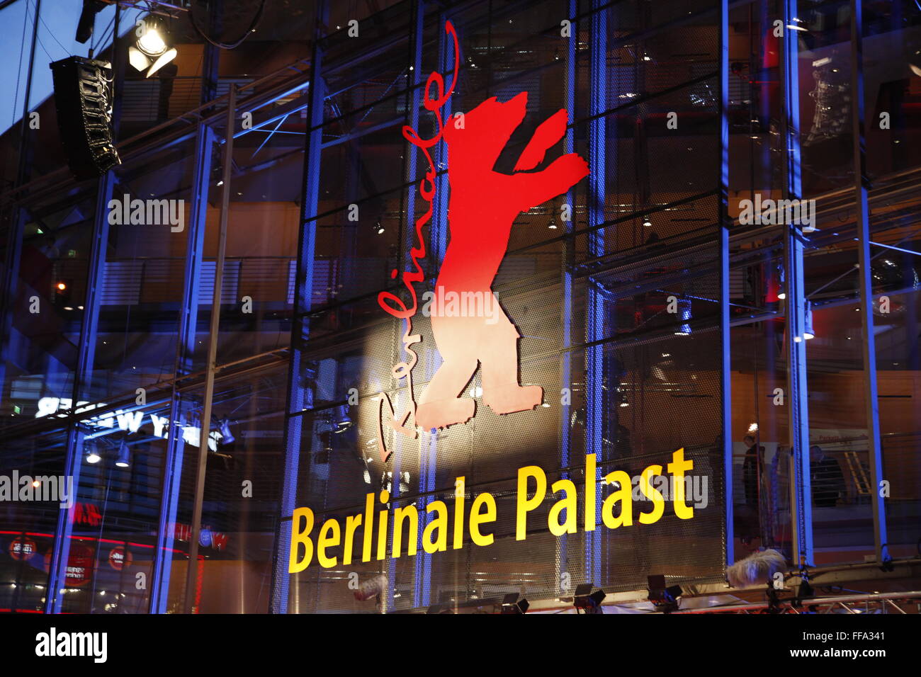 Logo of Berlinale palace in Berlin Potsdamer Platz Stock Photo - Alamy