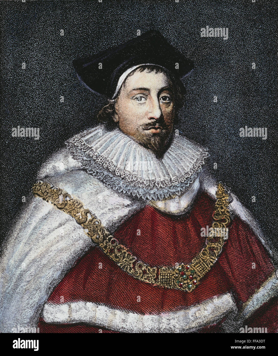 SIR EDWARD COKE (1552-1634). /nEnglish jurist. Stipple engraving by ...
