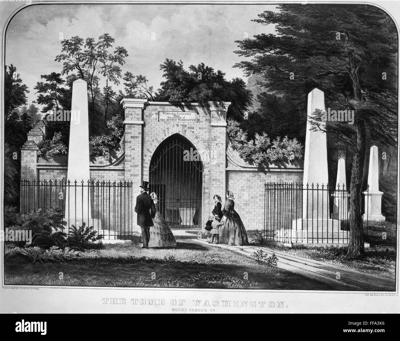 GEORGE WASHINGTON: TOMB. /nThe tomb of George Washington at Mount ...