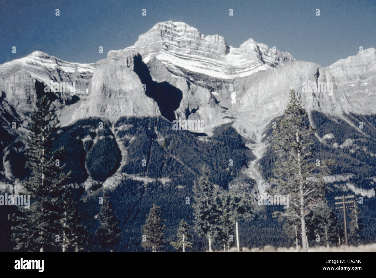 CANADA: ALBERTA. /nMount Rundle, altitude 9,798 feet Stock Photo - Alamy