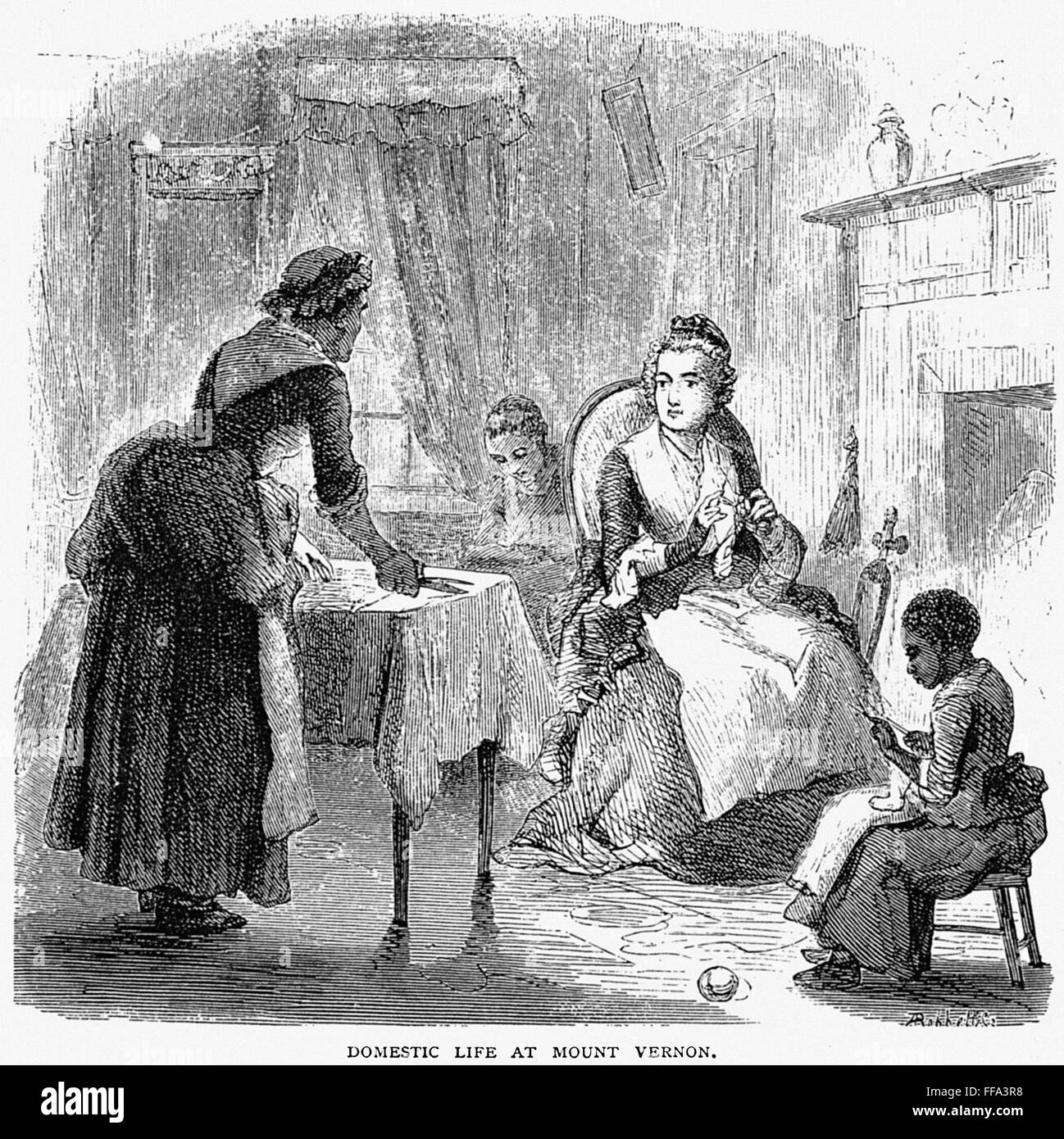 MARTHA WASHINGTON /n(1732-1801). Mrs. George Washington. Mrs ...