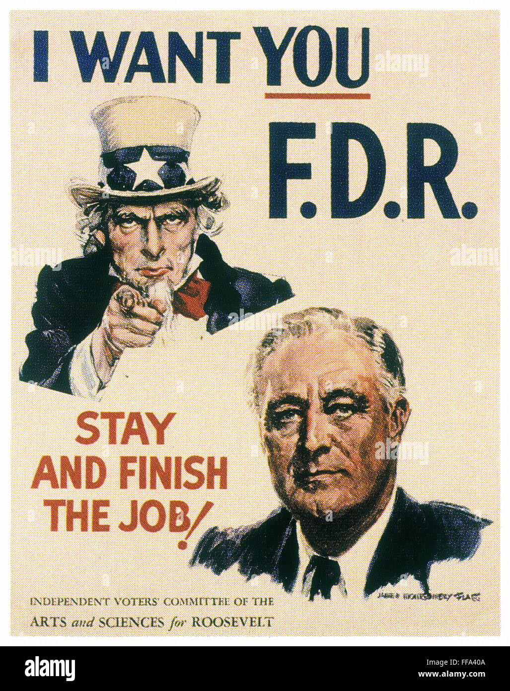 PRESIDENTIAL CAMPAIGN, 1940. /nPoster by James Montgomery Flagg from ...