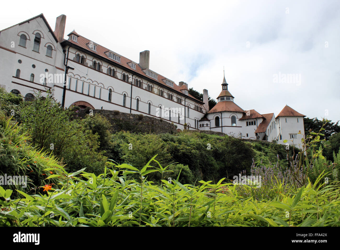Caldey Island Monastery Stock Photo - Alamy