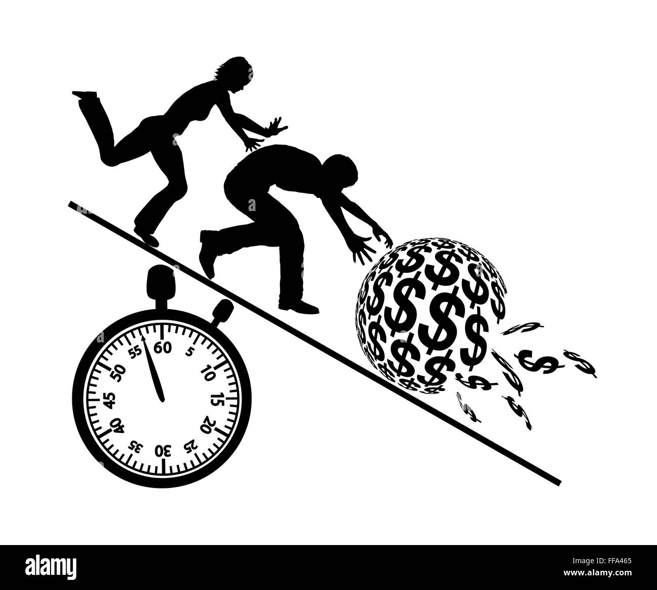 Money panic Black and White Stock Photos & Images - Alamy