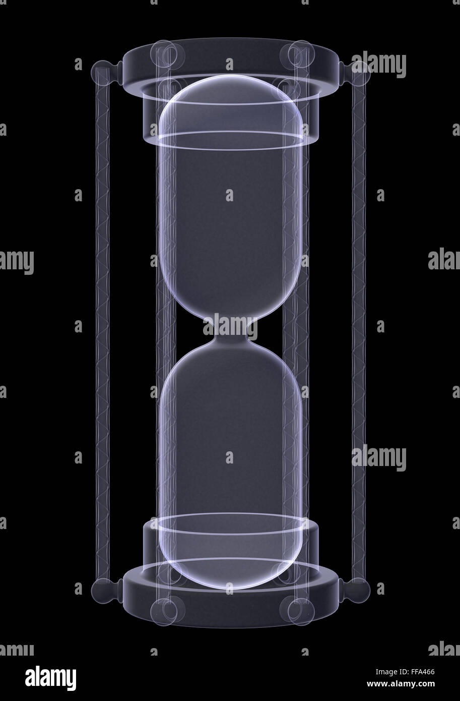Xray of hourglass Stock Photo - Alamy