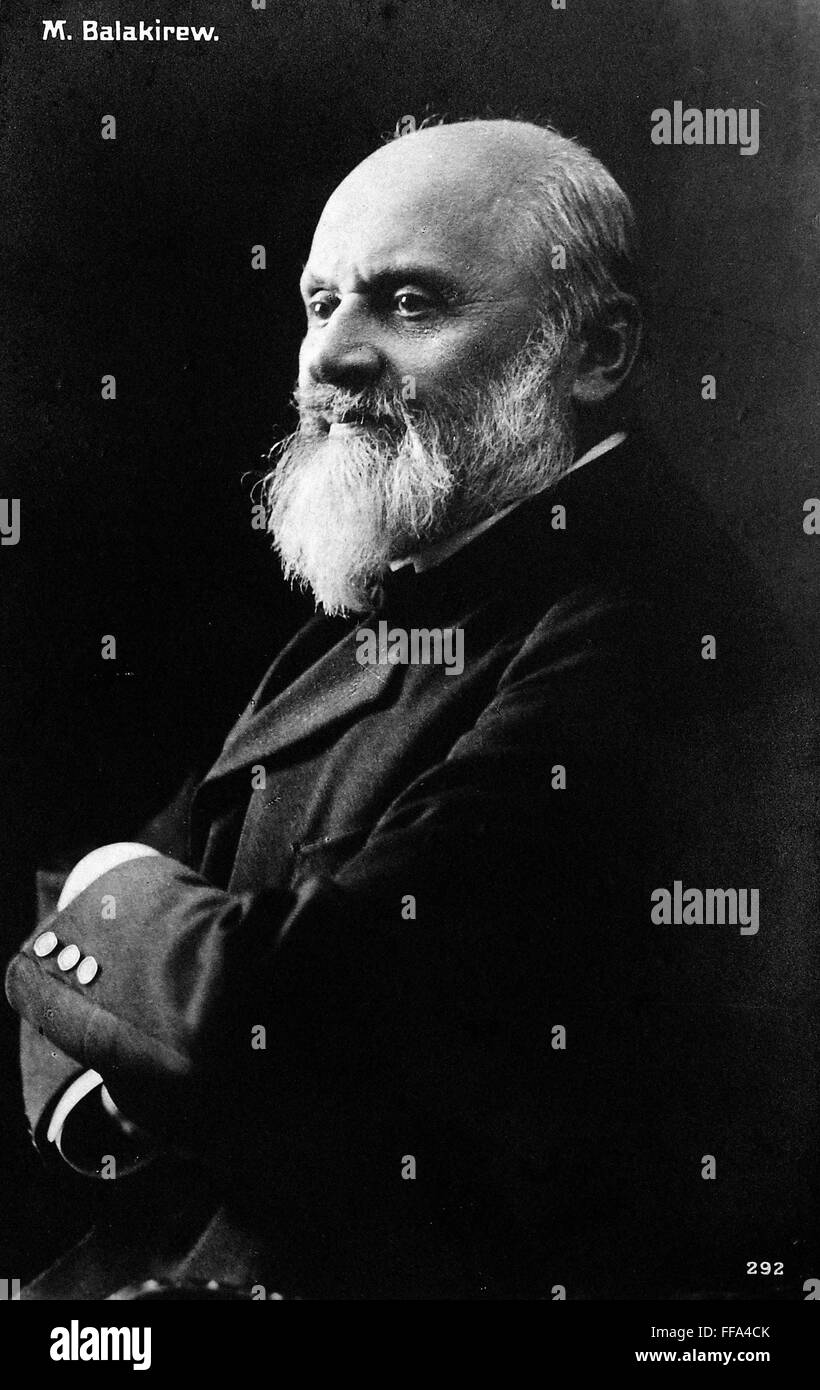 MILI ALEKSEEVICH BALAKIREV /n(1837-1910). Russian composer Stock Photo ...
