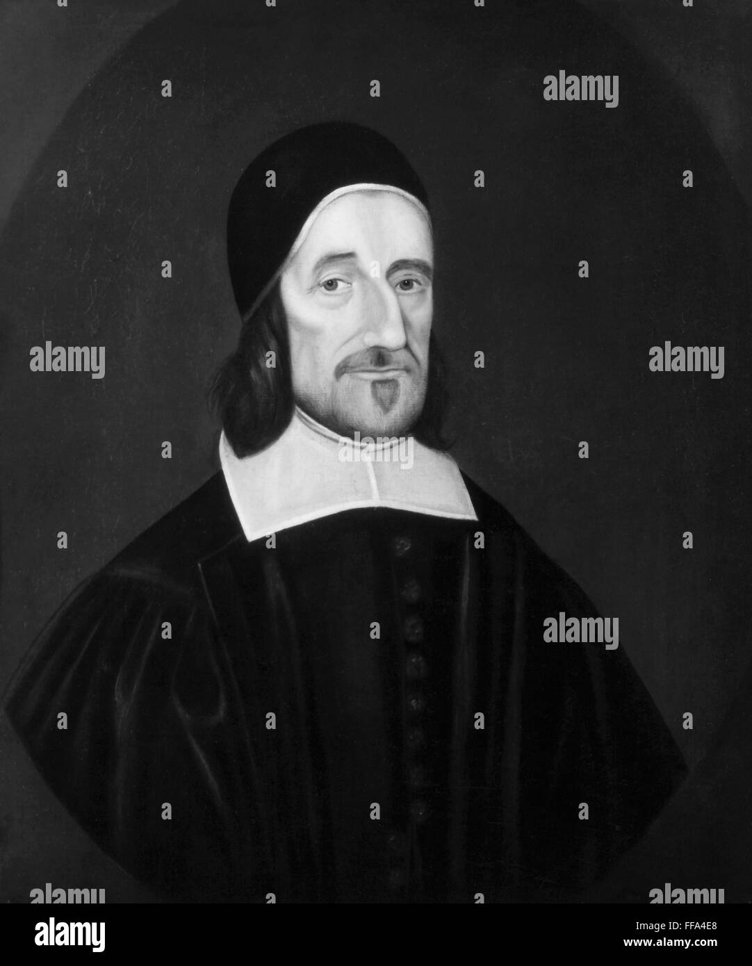 RICHARD BAXTER (1615-1691). /nEnglish Puritan scholar and writer. Oil ...