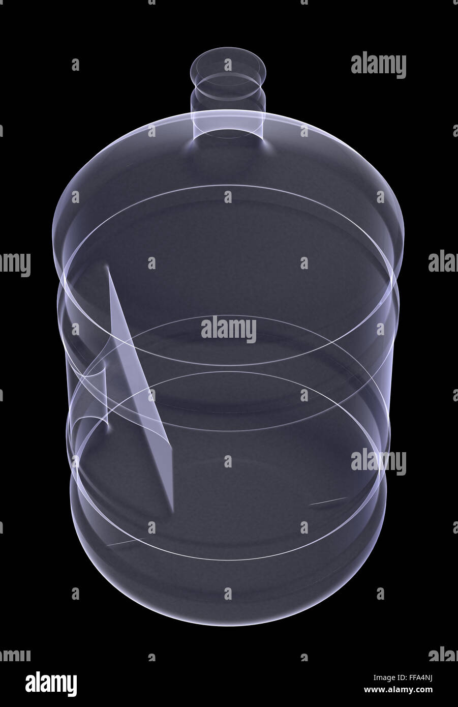 Xray of big bottle for water Stock Photo - Alamy