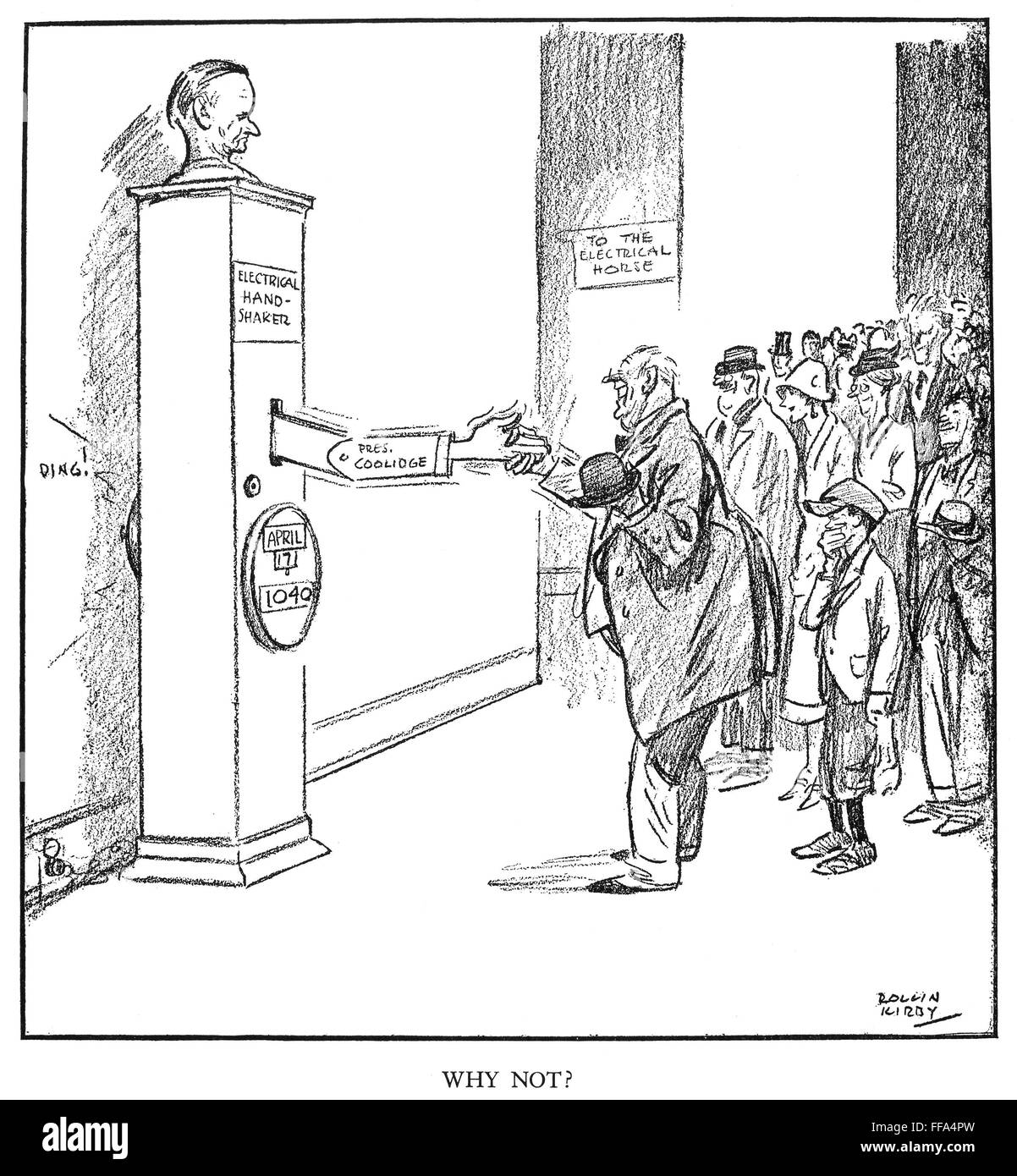 COOLIDGE CARTOON, 1925. /nCartoon by Rollin Kirby from the New York ...