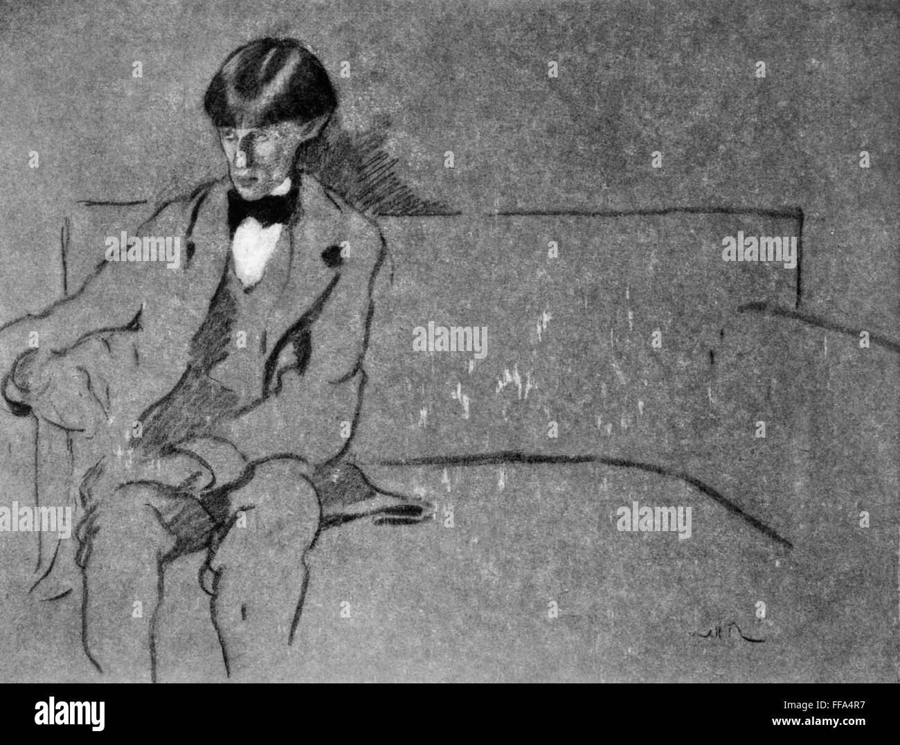 AUBREY VINCENT BEARDSLEY /n(1872-1898). English artist. Drawing, 1894 ...