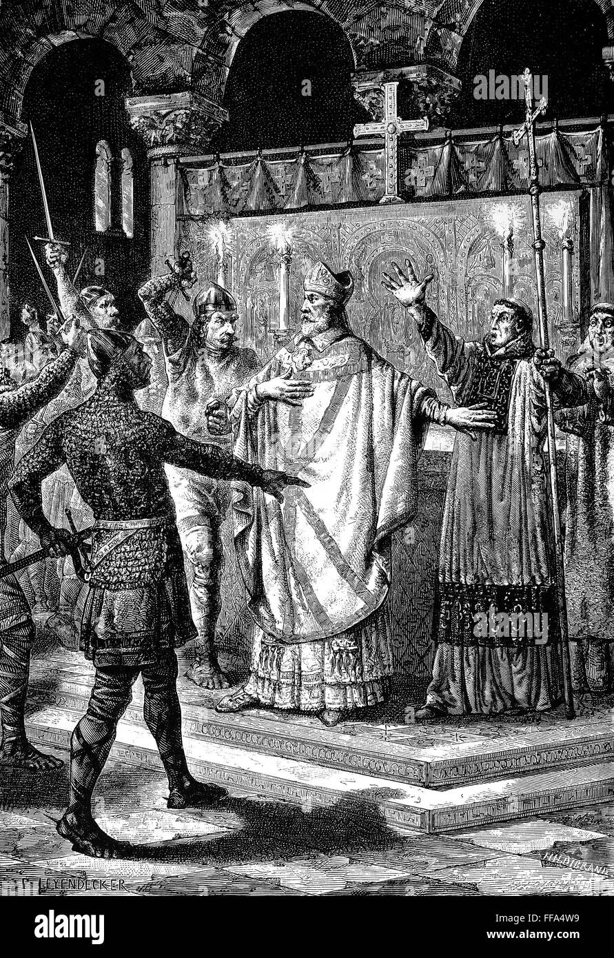 THOMAS └ BECKET (c1118-1170). /nEnglish prelate. The murder of St ...