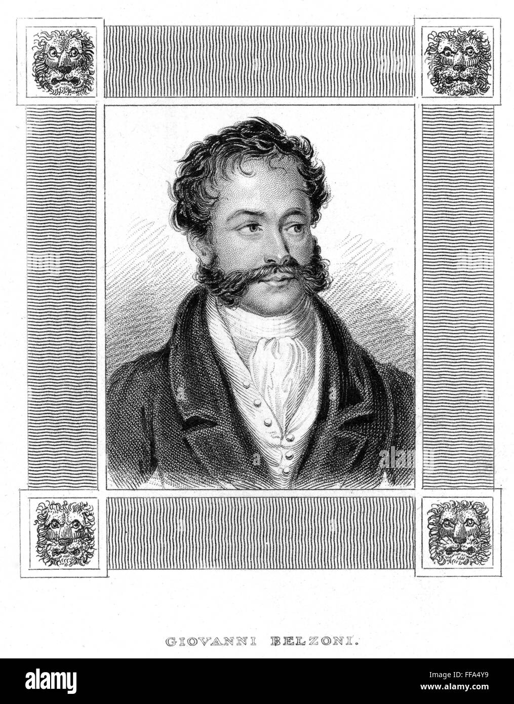 GIOVANNI BATTISTA BELZONI /n(1778-1823). Italian explorer and ...