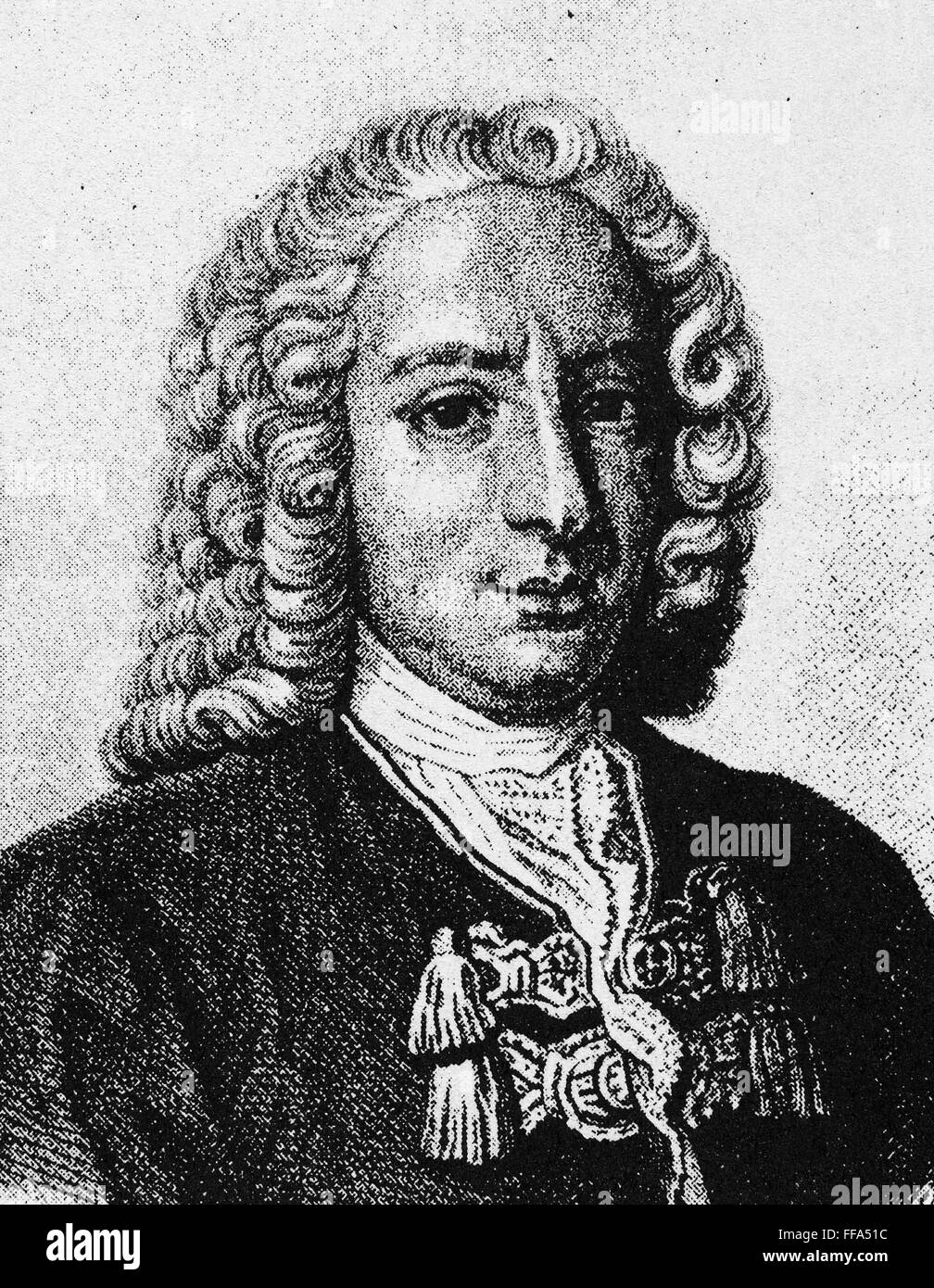 DANIEL BERNOULLI (1700-1782). /nSwiss mathematician. Aquatint after a ...