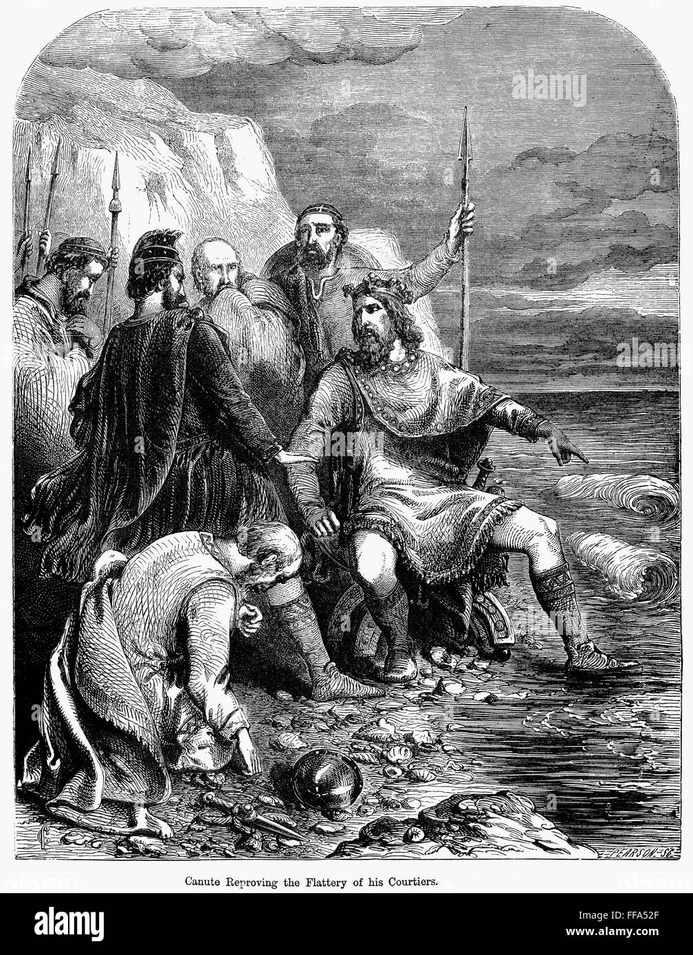 CANUTE I (c995-1035). /nKing of England (1016-35), of Denmark (1019-35 ...