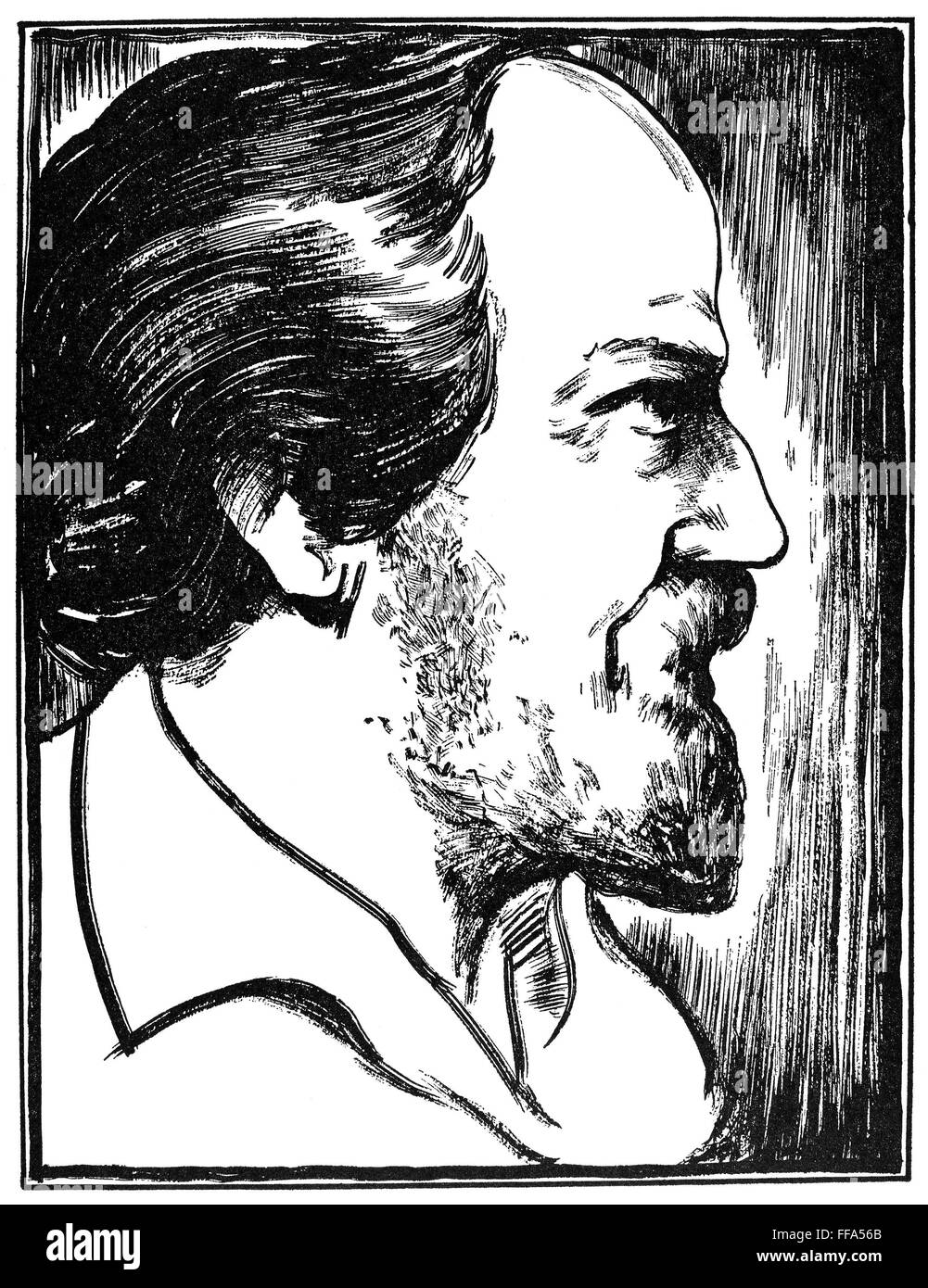 ERNEST BLOCH (1880-1959). /nAmerican (Swiss born) composer. Drawing ...