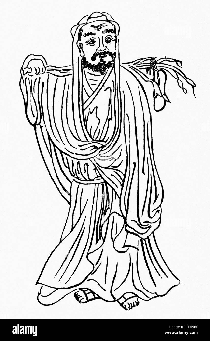 BODHIDHARMA (fl. 520 A.D.). /nIndian Buddhist monk; founder of the Zen ...