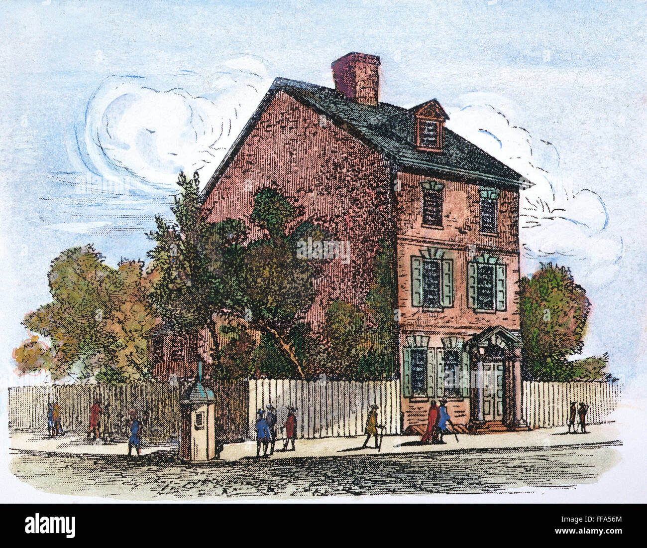 JEFFERSON'S HOUSE. /nThe house at Market and Seventh Streets in ...