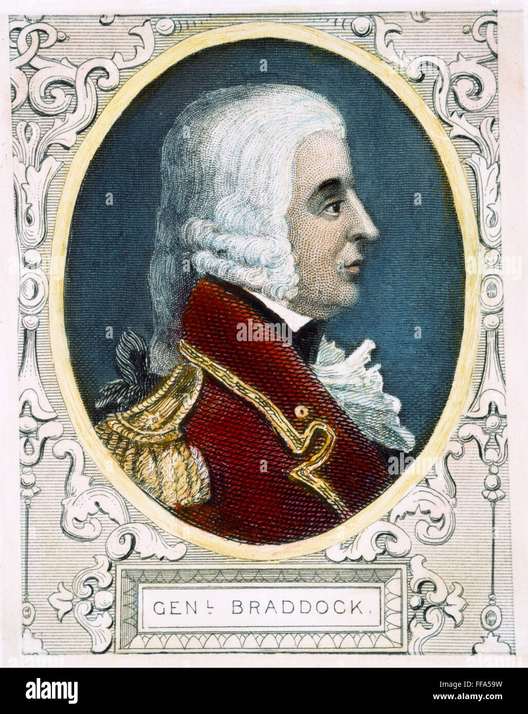 EDWARD BRADDOCK /n(1696-1755). British officer in the French and Indian ...