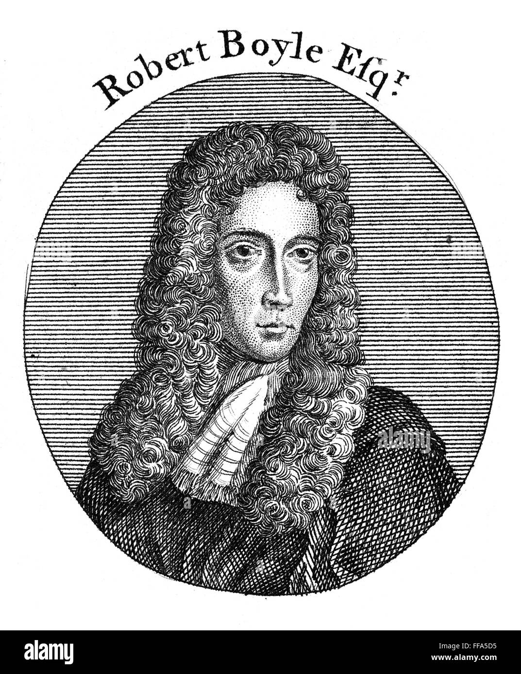 ROBERT BOYLE (1627-1691). /nEnglish chemist and physicist. Copper ...