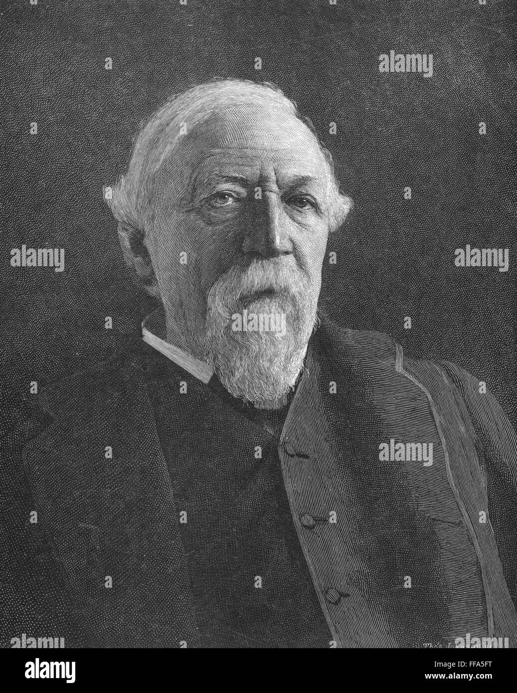 ROBERT BROWNING (1812-1889). /nEnglish poet. Wood engraving, 1891, by ...