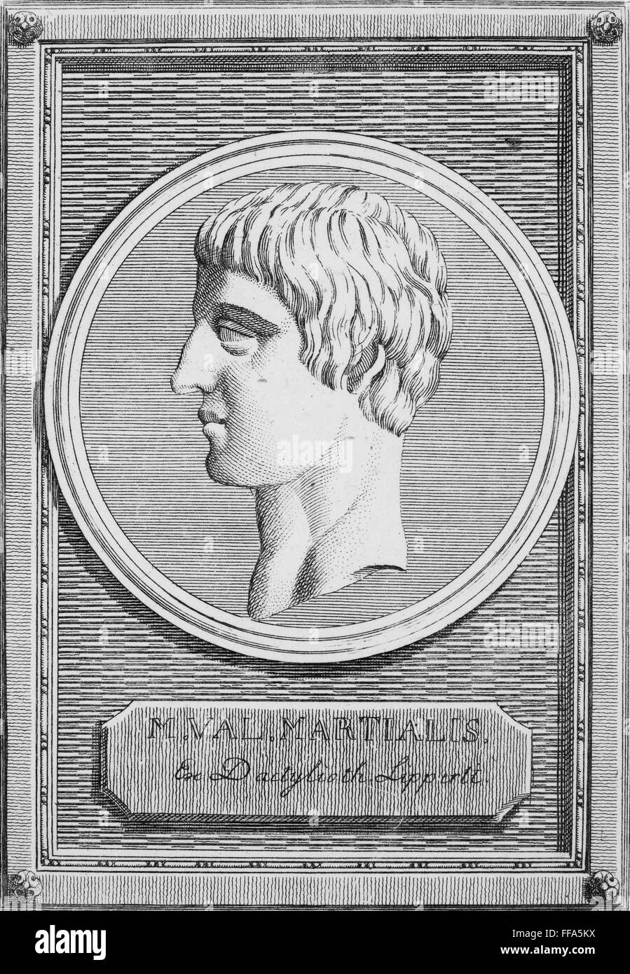 MARTIAL, 1st CENTURY. /nMarcus Valerius Martialis. Roman epigrammatist ...