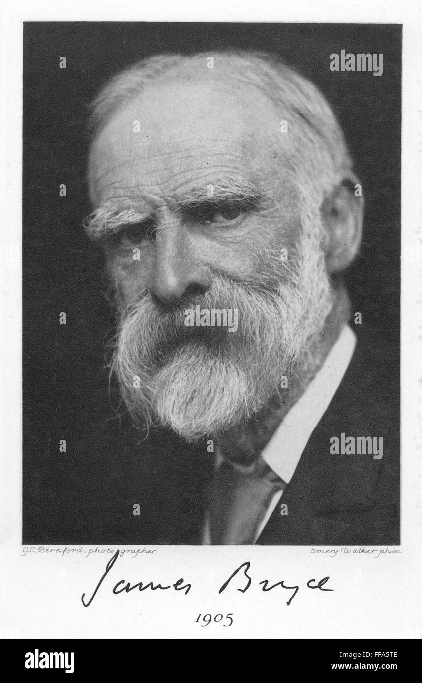 JAMES BRYCE (1838-1922). /nViscount Bryce. British jurist, historian ...