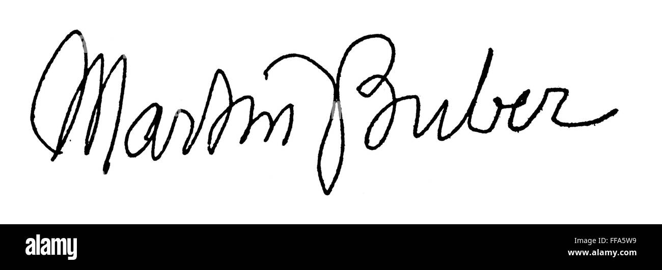 MARTIN BUBER (1878-1965). /nJewsih religious philosopher. Autograph ...