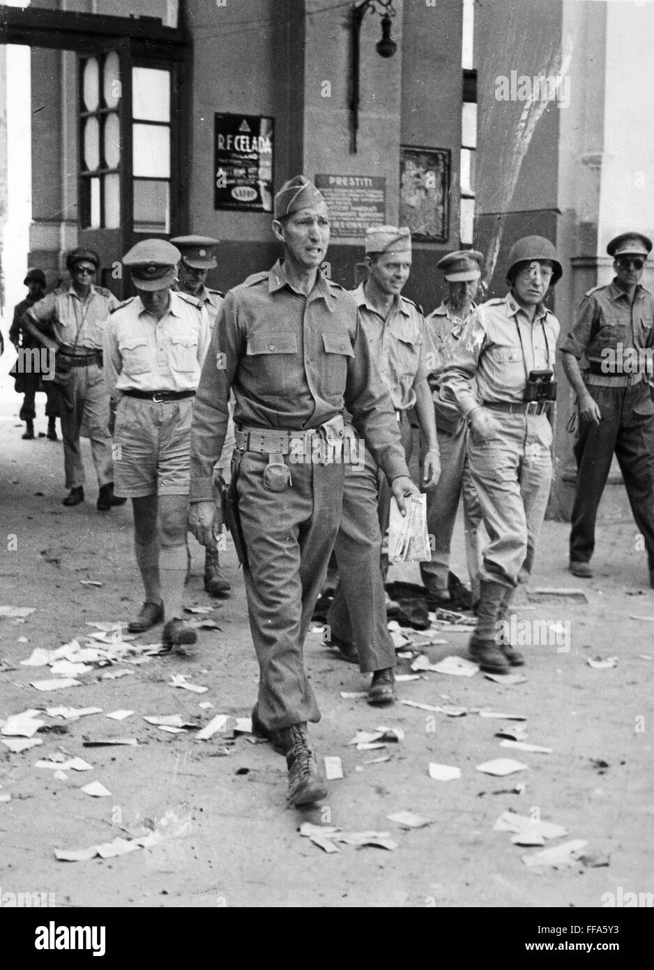 MARK CLARK (1896-1984). /nAmerican army general. Photographed in Naples ...