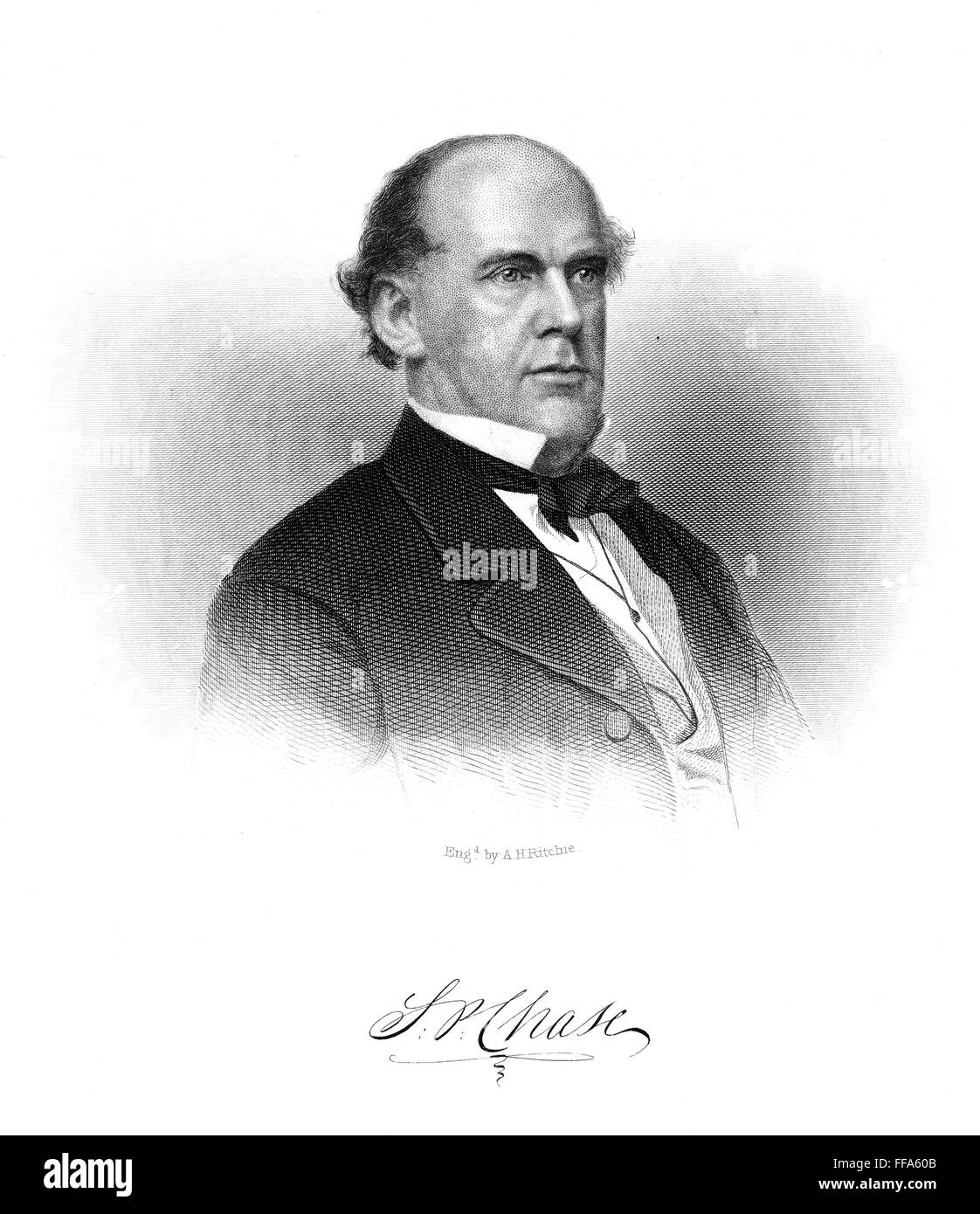 SALMON PORTLAND CHASE /n(1808-1873). Chief Justice of the United States ...