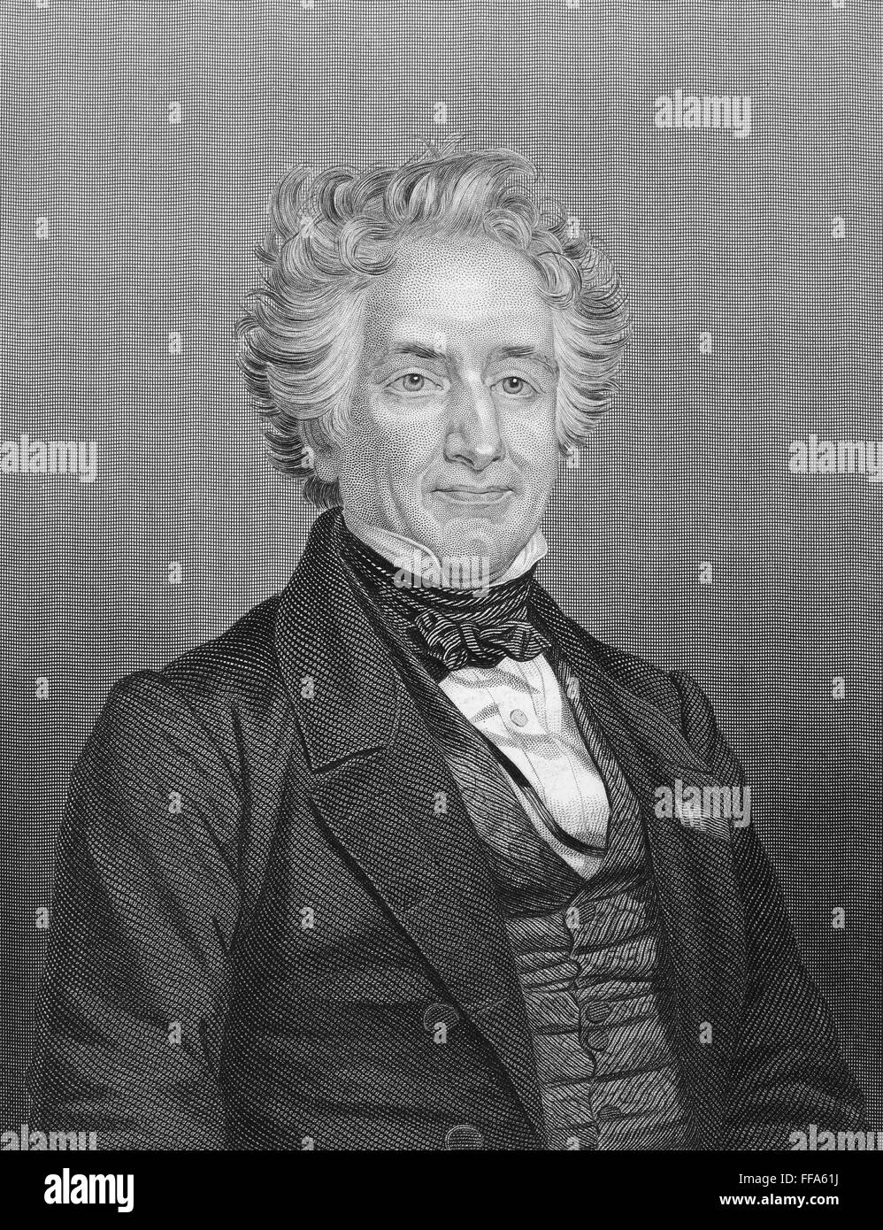 MICHEL EUGENE CHEVREUL /n(1786-1889). French chemist. Line and stipple ...